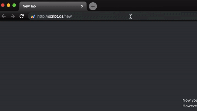 Introducing "script.gs/new"