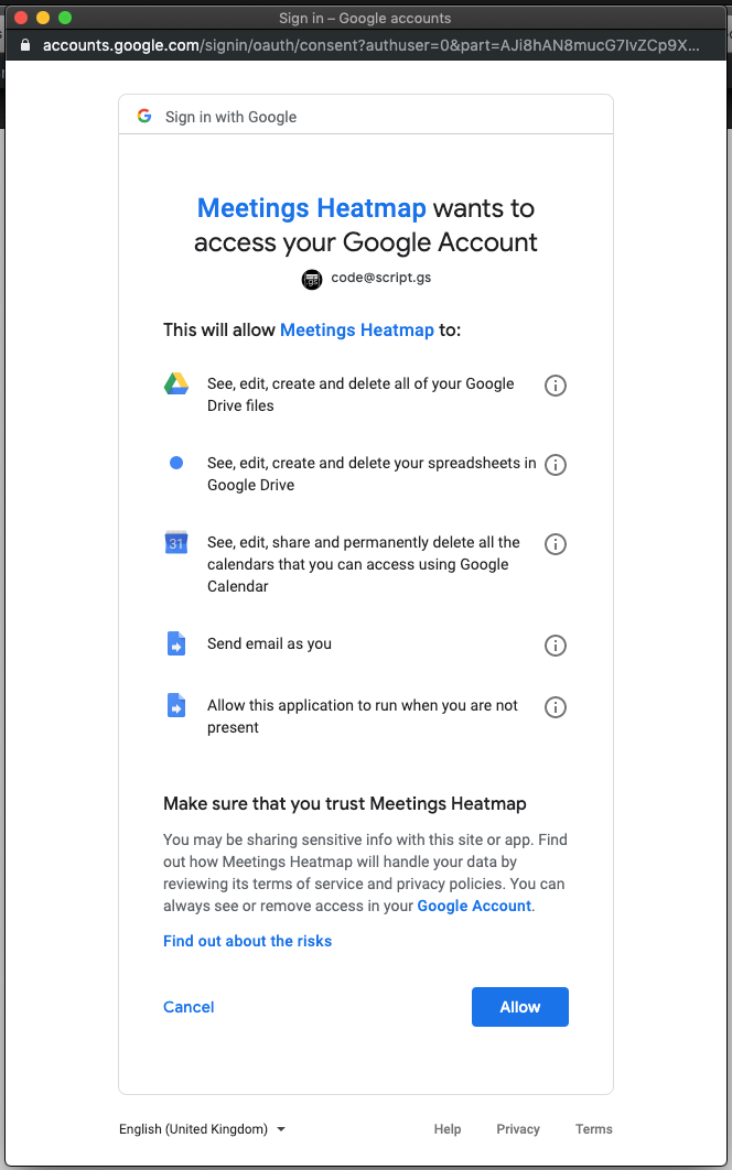 Github-like contributions heat map, but for meetings
